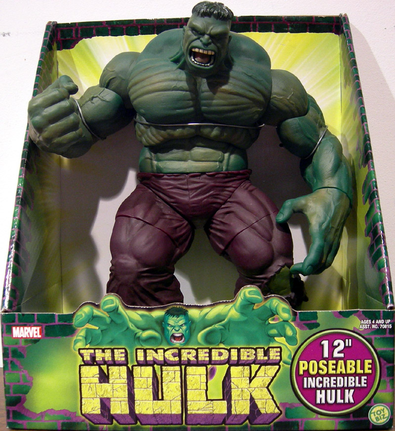 12 Inch Tall Poseable Incredible Hulk Action Figure Toy Biz 12 Inch Tall Poseable Incredible Hulk Action Figure Toy Biz